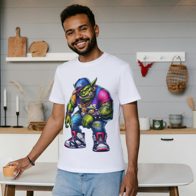 Gangster Orc Urban Orc Urban Trap Designs Wacky Fan Art Instant Digital ...