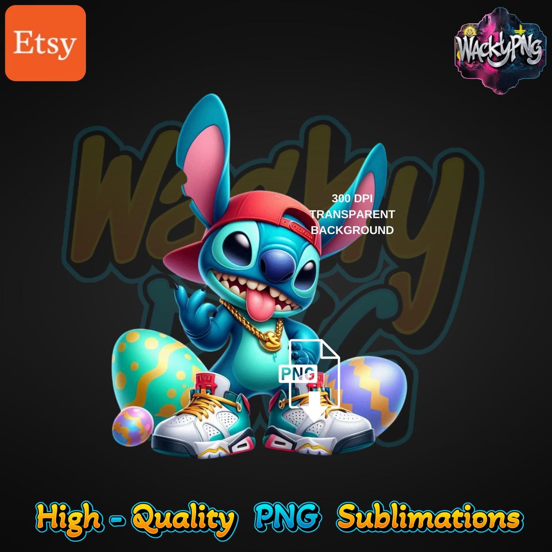 Easter PNG | Stitch | Urban Easter Traps | Urban Trap Designs | Wacky ...