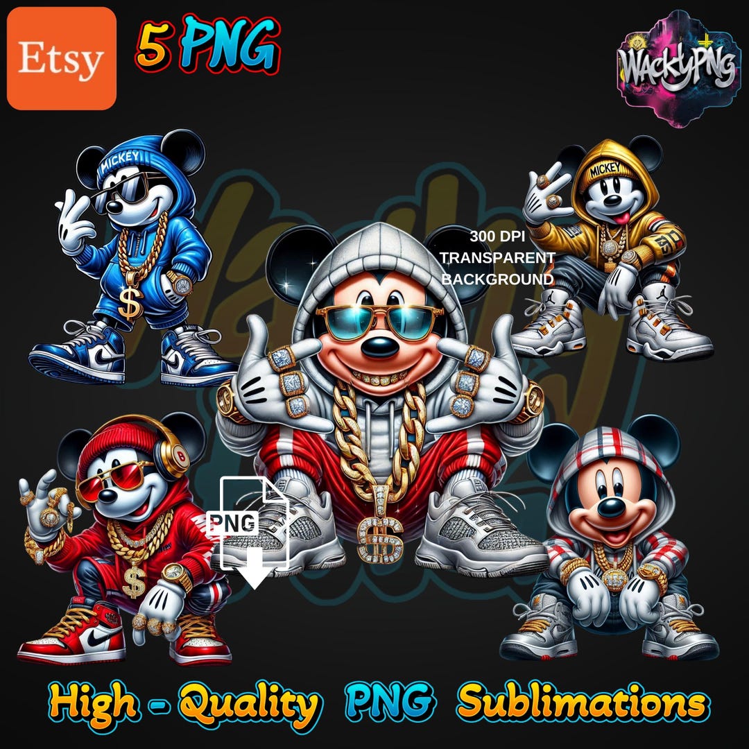 Urban Mickey Bundle Urban Mickey Urban Trap Designs Wacky Fan Art ...