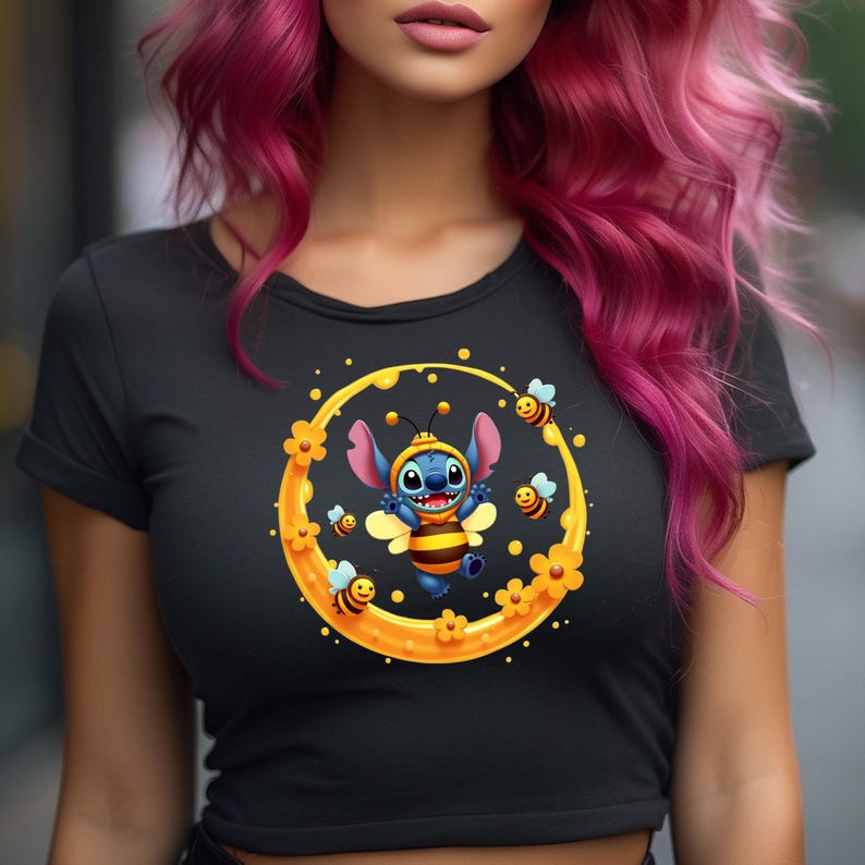 Urban Baby Stitch | Cute Bee Stitch | Urban Trap Designs | Wacky Fan ...