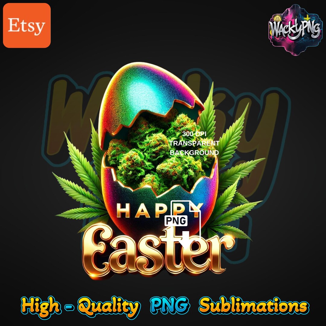 Urban Happy Easter Easter Marijuana Urban Trap Design Wacky Fan Art ...