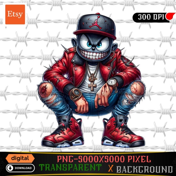 Gangster Kid Png Handsome Kid Urban Trap Designs Wacky Fan Art Instant ...