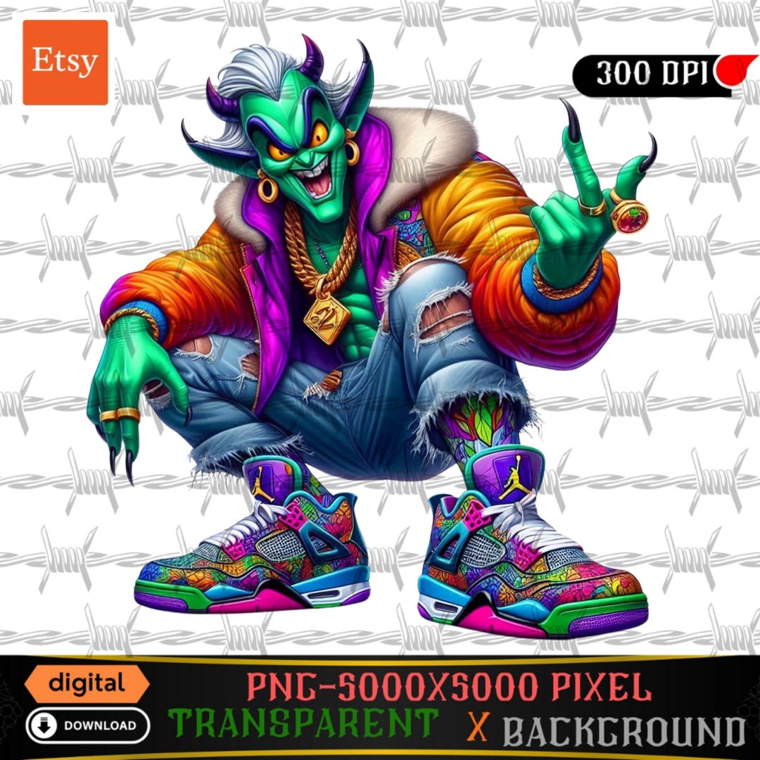 Villains Devil Wacky Devil Urban Trap Designs Fantasy Fan Art Instant ...