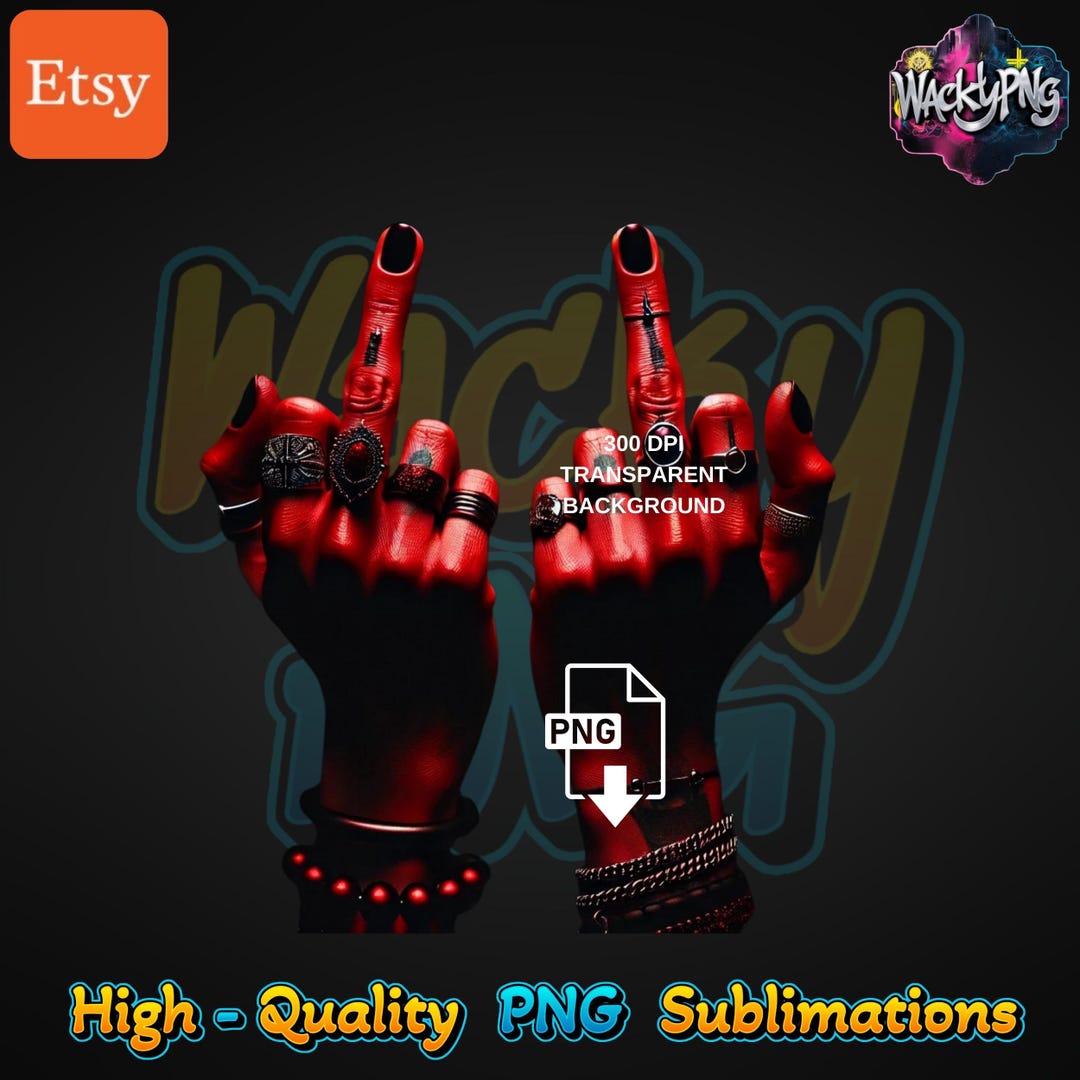 Gangster Middle Finger | Middle Finger Hand | Urban Trap Designs ...