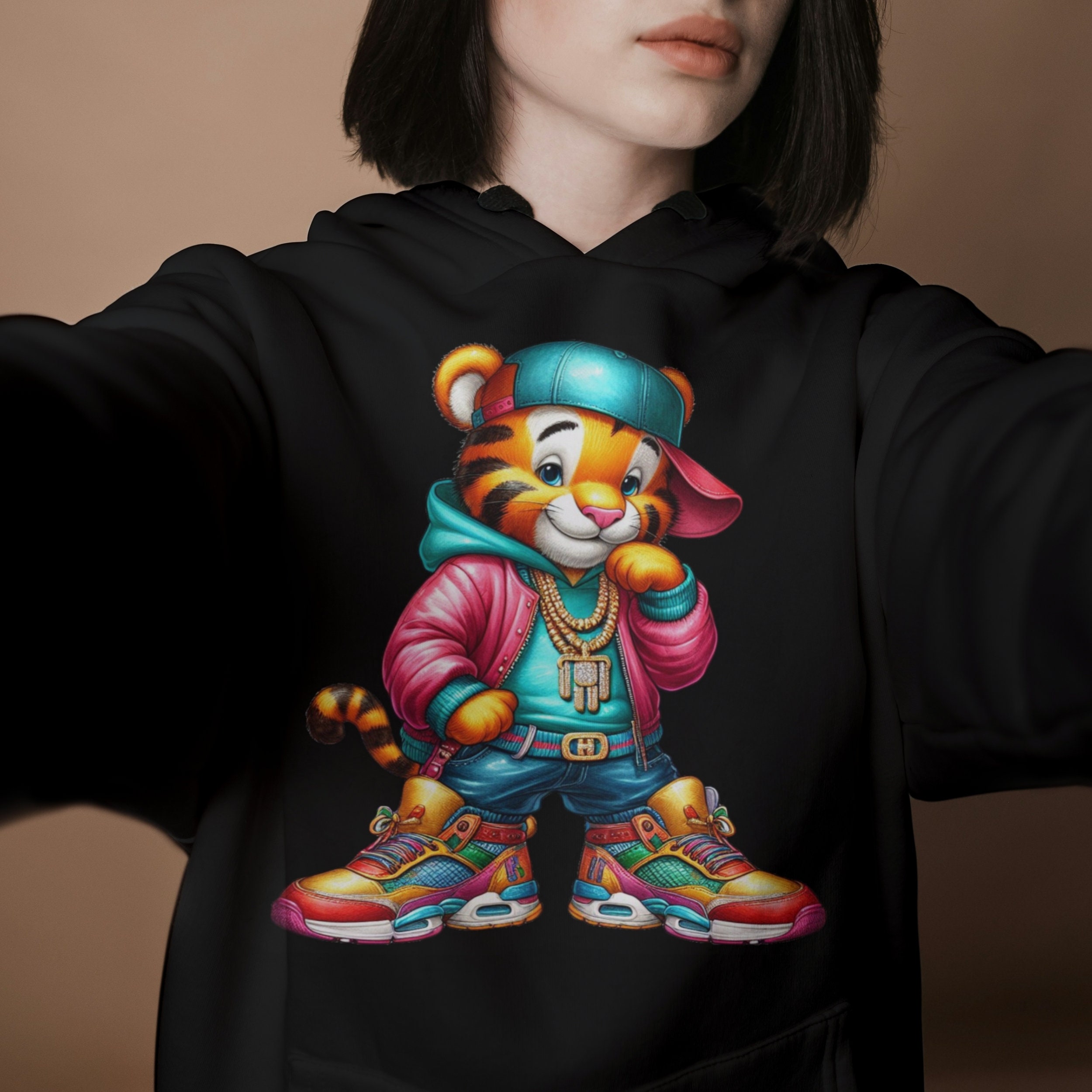 Cute Gangster Tiger Urban Tiger Urban Trap Designs Wacky Fan Art ...