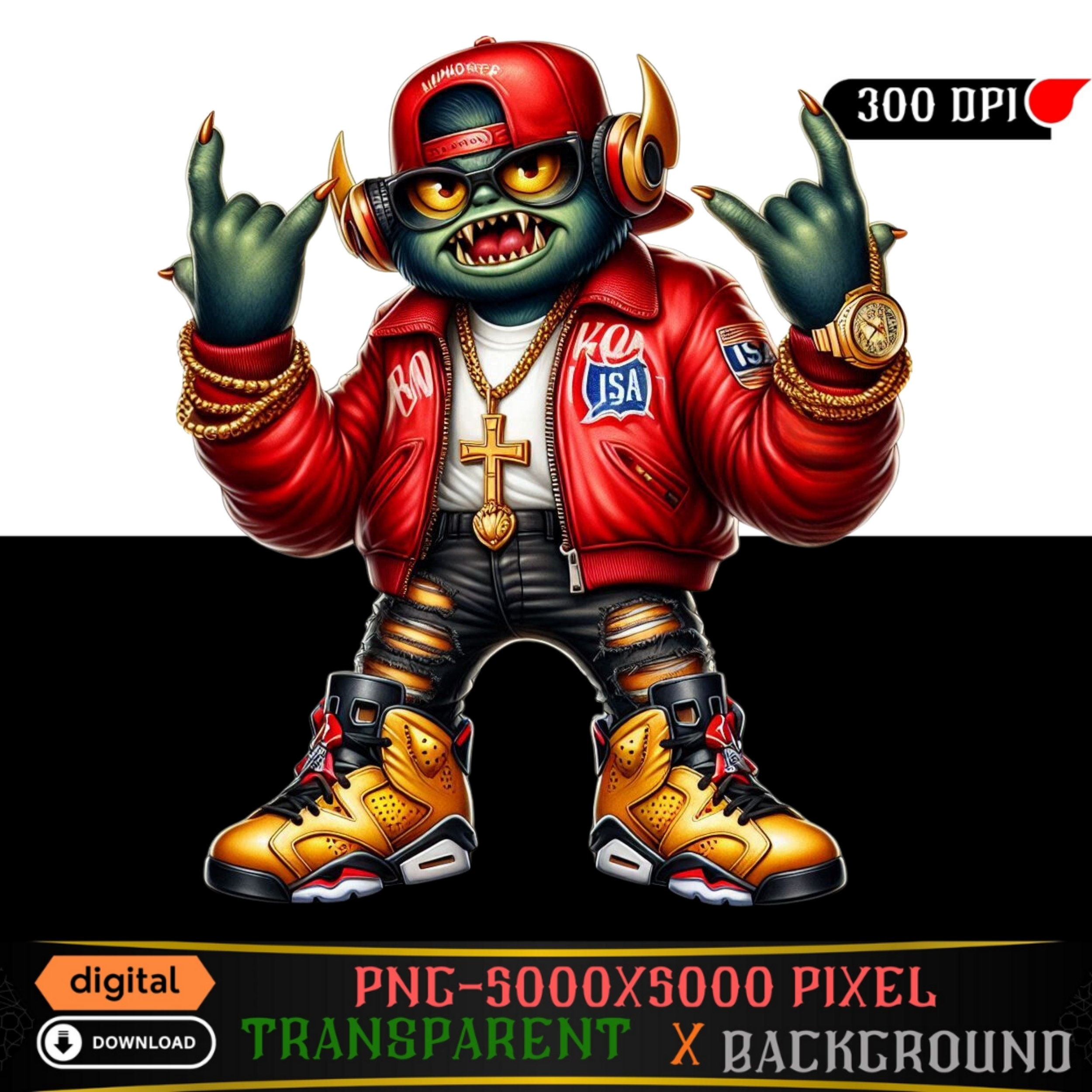 Horror Monster Urban Monster Urban Trap Designs Wacky Fan Art Instant ...