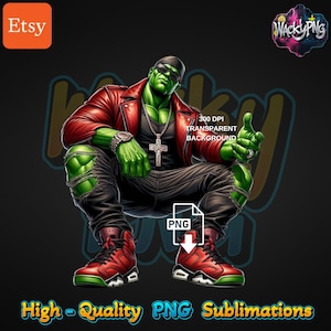 Super Urban Hero Hulk - Bold Streetwear Aesthetic Digital Designs for ...