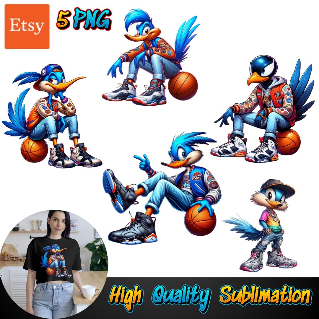 Gangsta Road Runner Urban Super Bird Urban Trap Design Wacky Fan Art ...