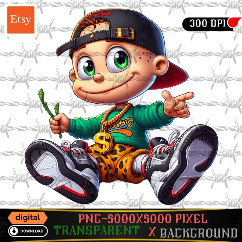 Gangster Kid Trap Kid Png Urban Trap Designs Wacky Fan Art Instant ...