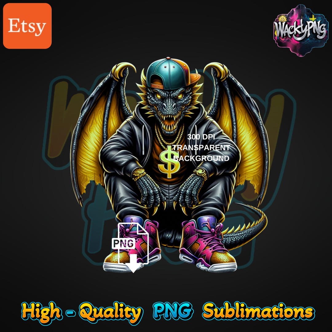 Urban Dragon | Dragon Tuber Png | Dragon Png Cute | Instant Digital ...