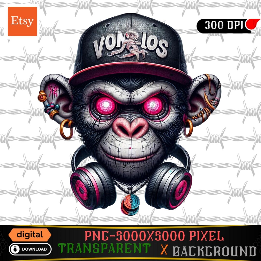 Villains Monkey Urban Monkey Urban Trap Designs Wacky Fan Art Instant ...