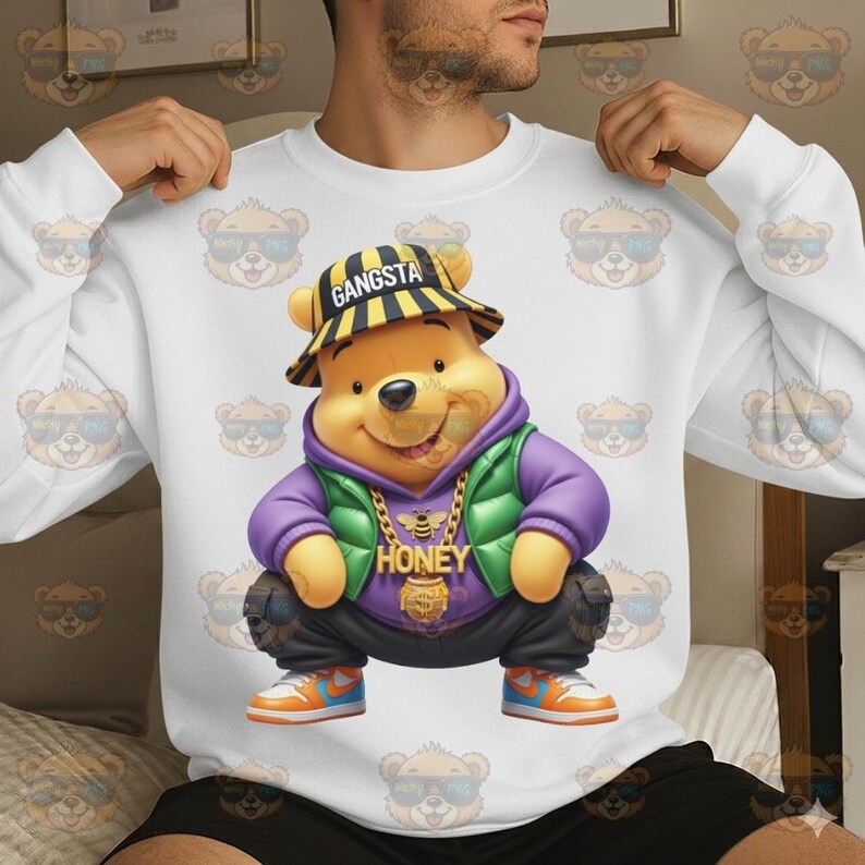 Urban Gangster Winnie Pooh PNG | Urban Trap Designs | Fantasy Fan Art ...
