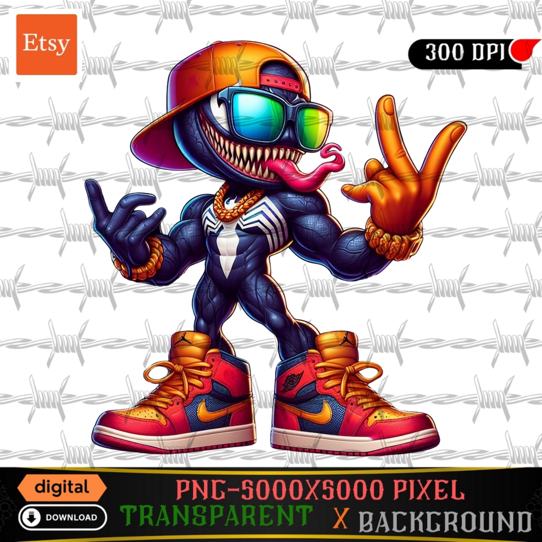 Wacky Venom Gangster Venom Urban Trap Designs Wacky Fan Art Instant ...