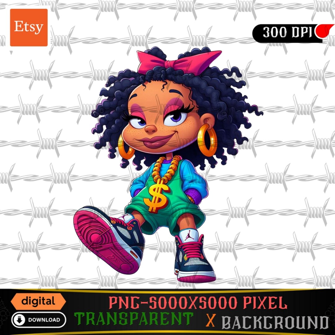 Gangster Girl Urban Girl Urban Trap Designs Wacky Fan Art Instant ...