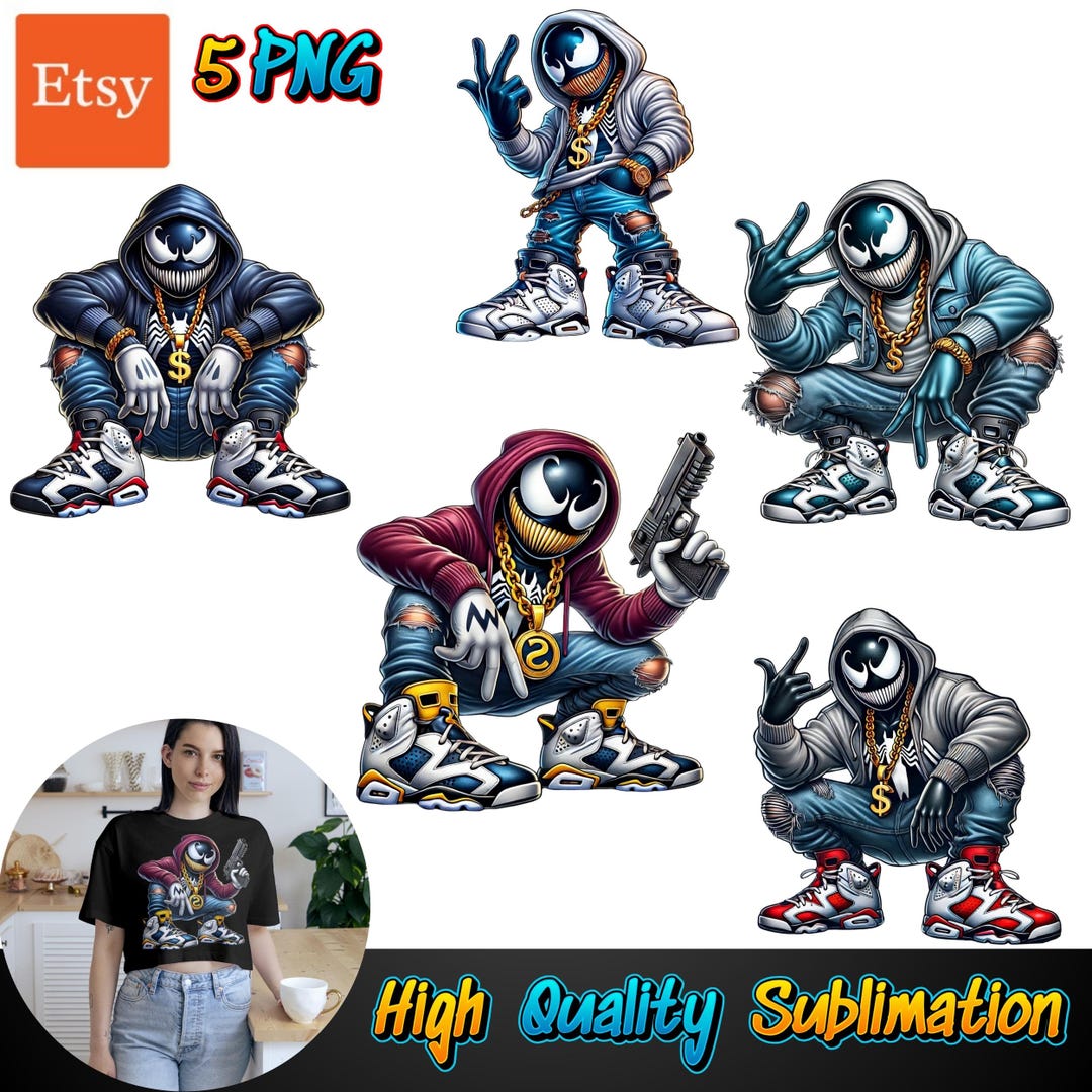 Urban Gangster Venom Design Bold Streetwear Aesthetic Digital Designs ...
