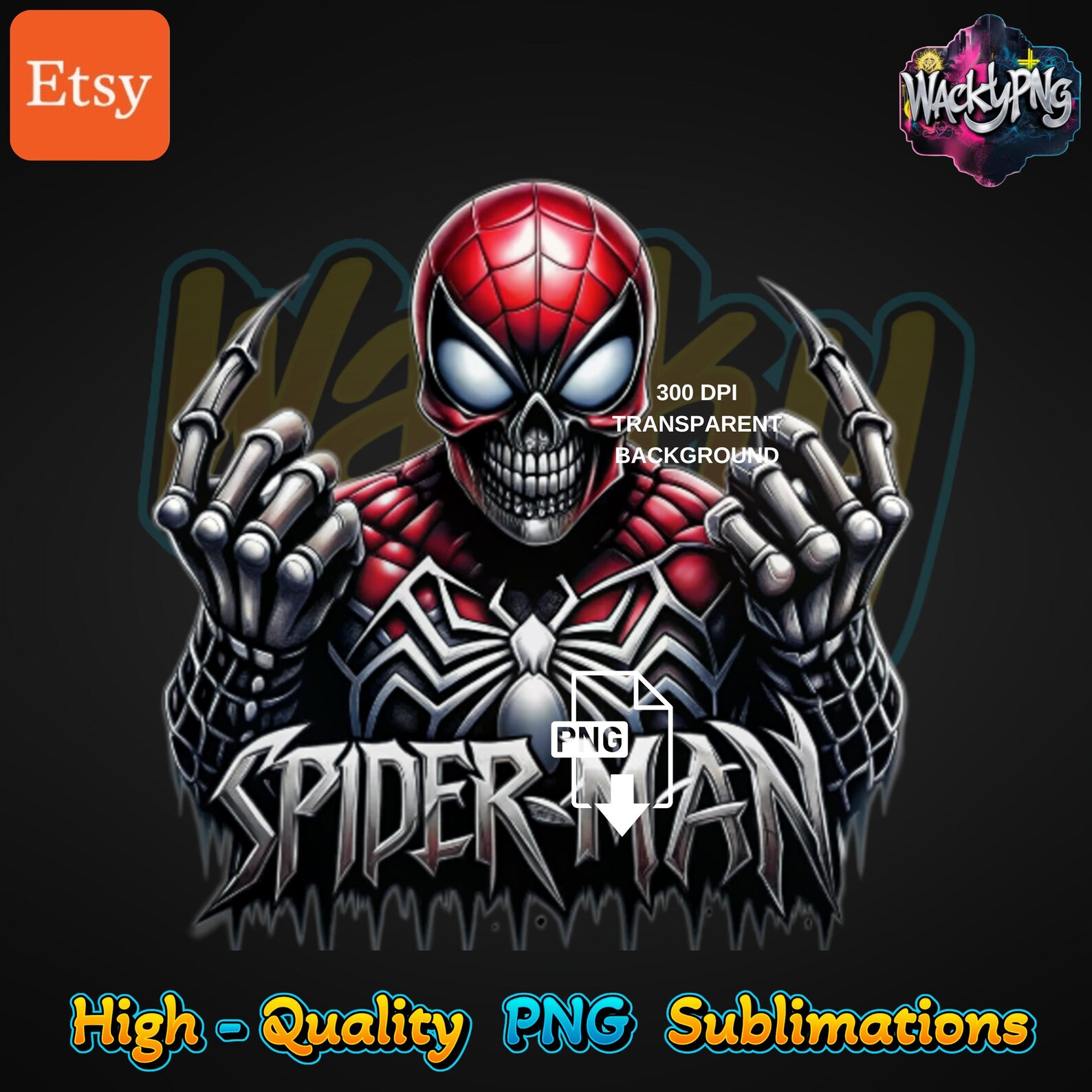 Scary Spider-man | Spooky Spider-man | Urban Trap Designs | Wacky Fan ...
