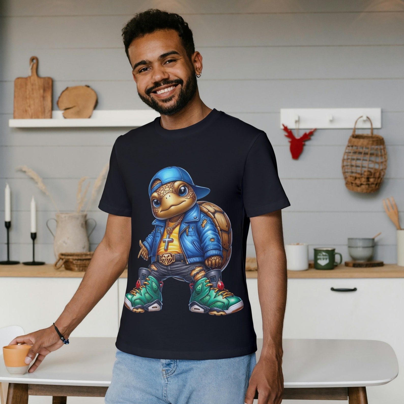 Gangster Turtle Urban Tortoise Urban Trap Designs Wacky Fan Art Instant ...