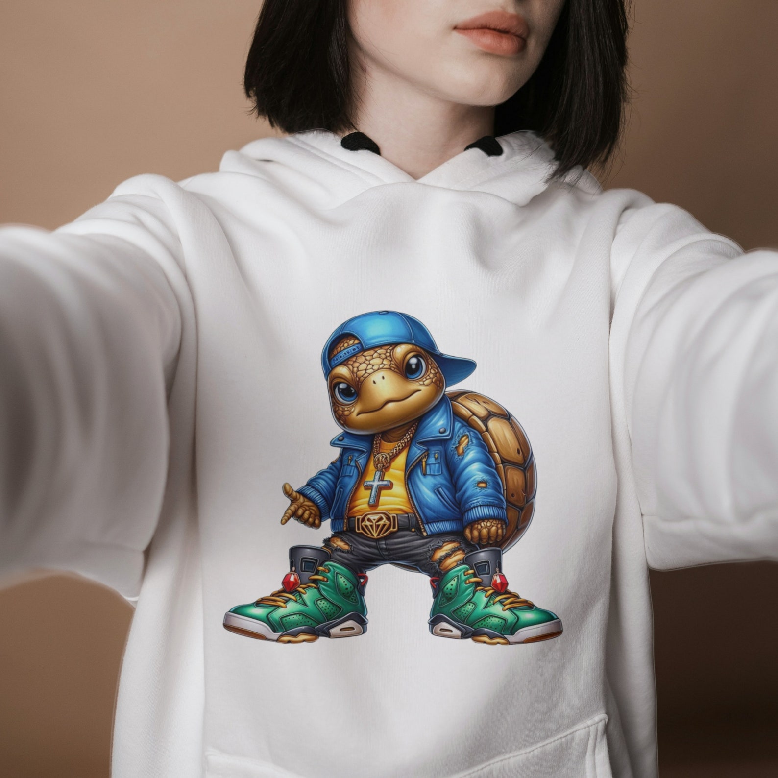 Gangster Turtle Urban Tortoise Urban Trap Designs Wacky Fan Art Instant ...