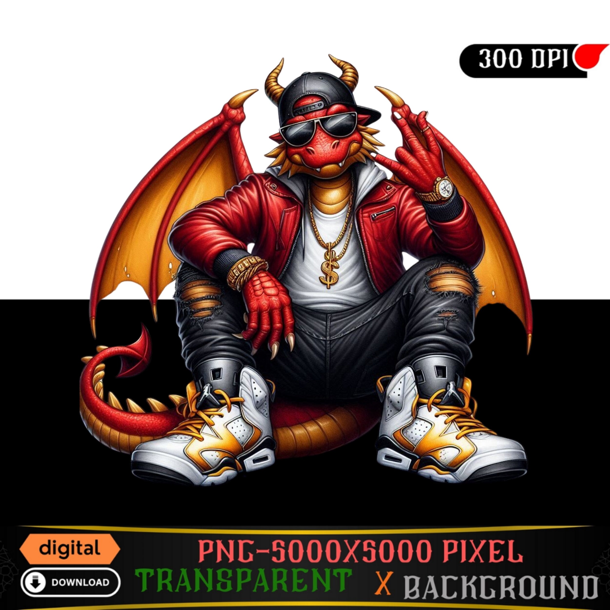Gangster Dragon Urban Dragon Urban Trap Designs Wacky Fan Art Instant ...