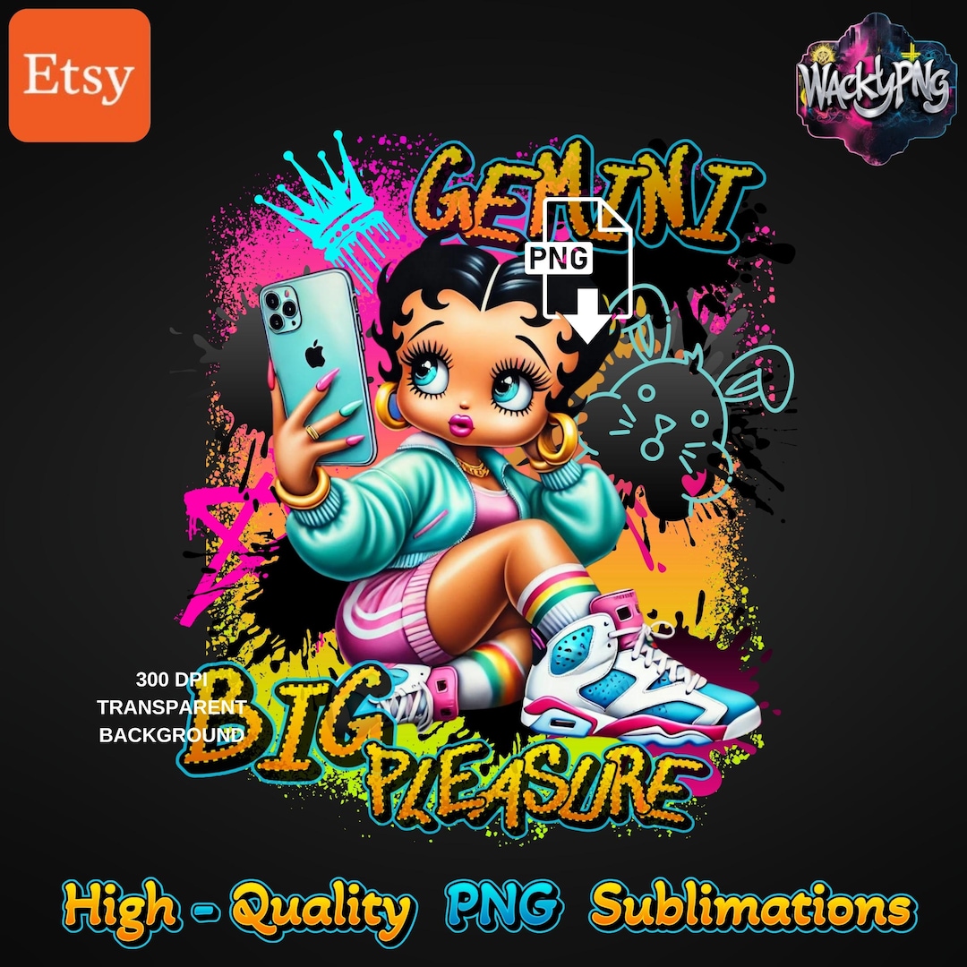 Gemini Betty Boop PNG: Urban Fan Art (digital Download) - Etsy
