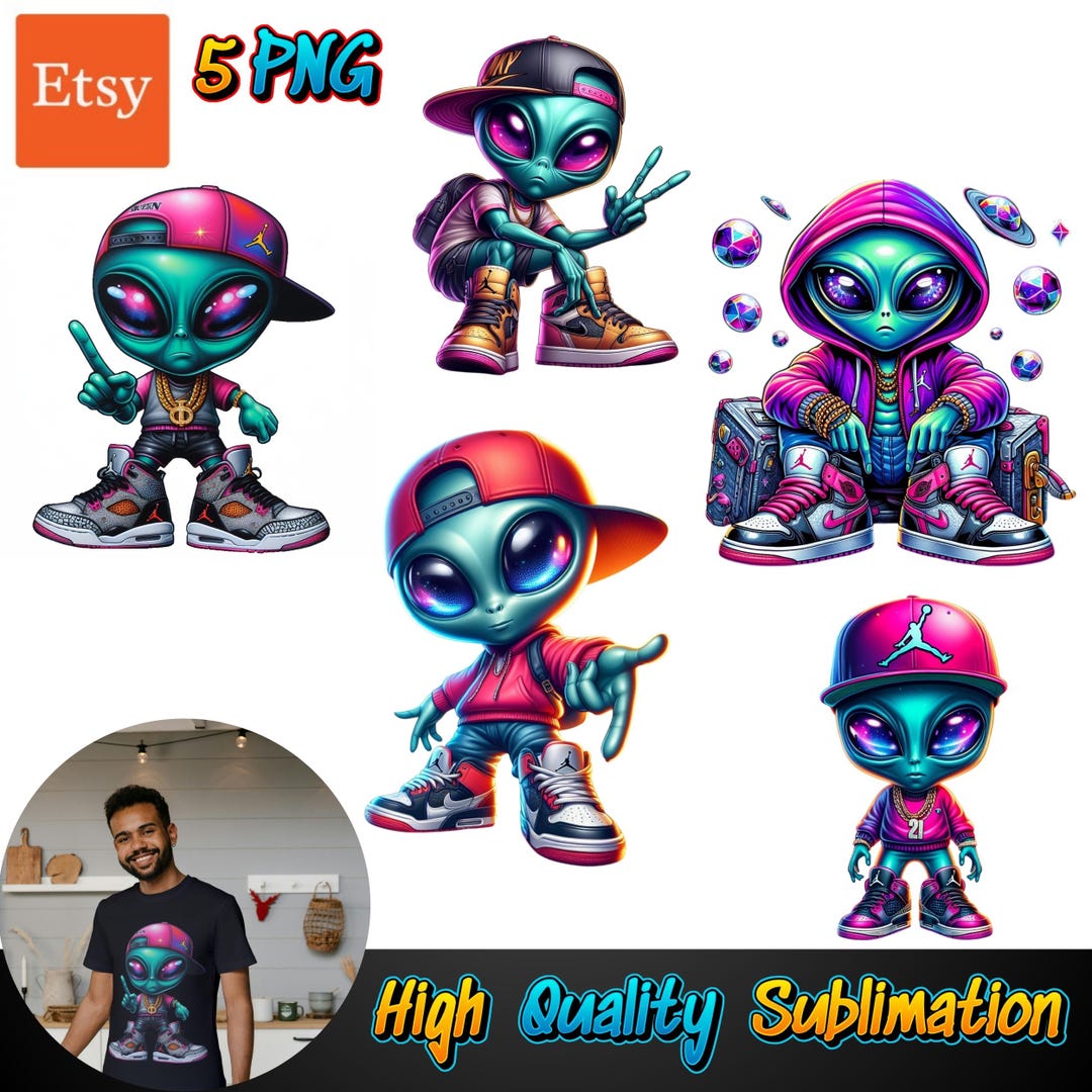 Gangster Aliens | Urban Alien | Urban Trap Designs | Abgefahrene Fan ...