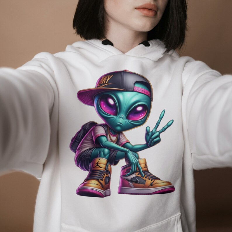 Alien Gangster Urban Alien Urban Trap Designs Wacky Fan Art Instant ...