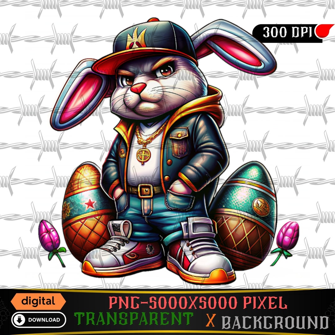 Angry Easter Bunny Easter Trap Designs Fantasy Fan Art Instant Download ...