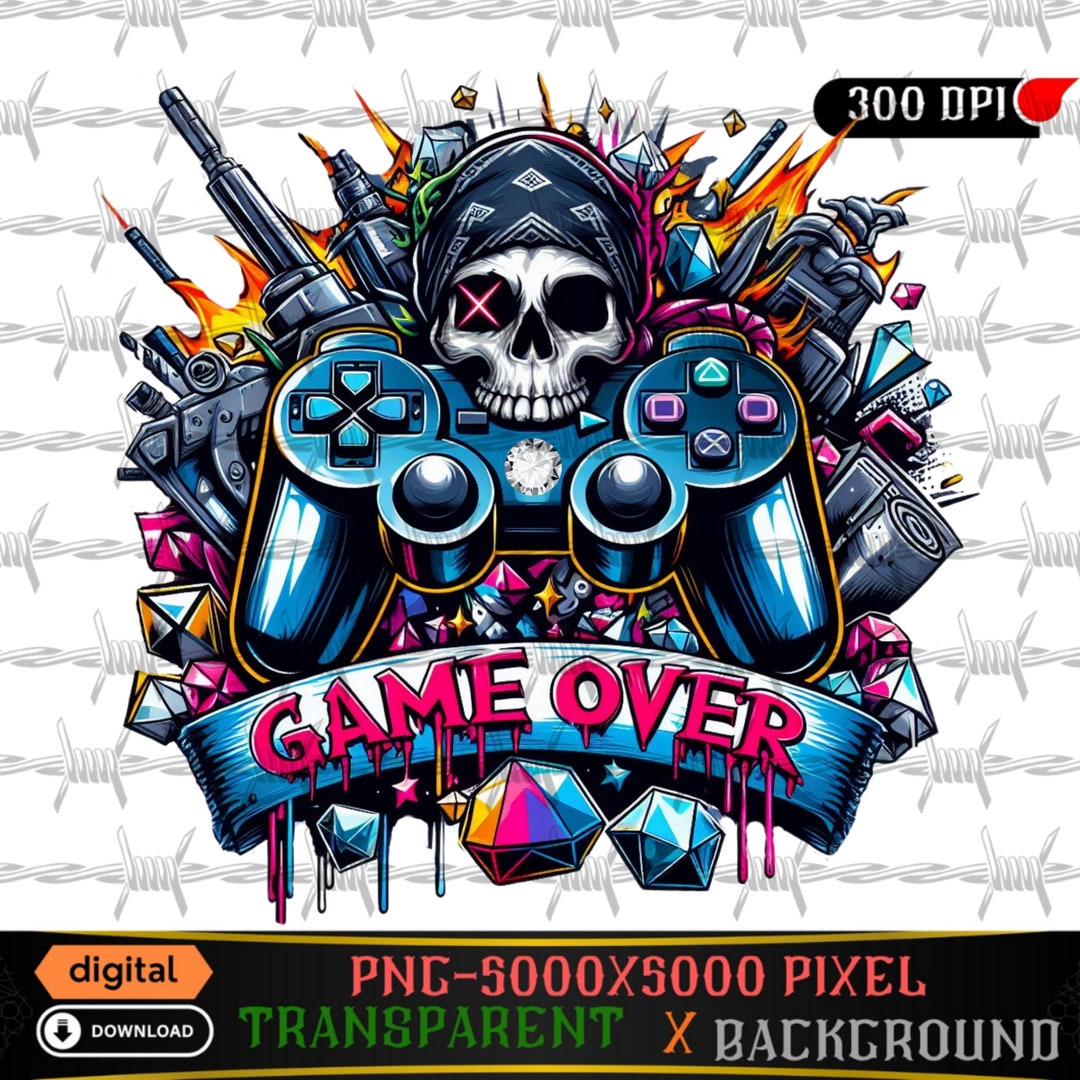Game Over Designs Gamer Designs Urban Trap Designs Wacky Fan Art ...