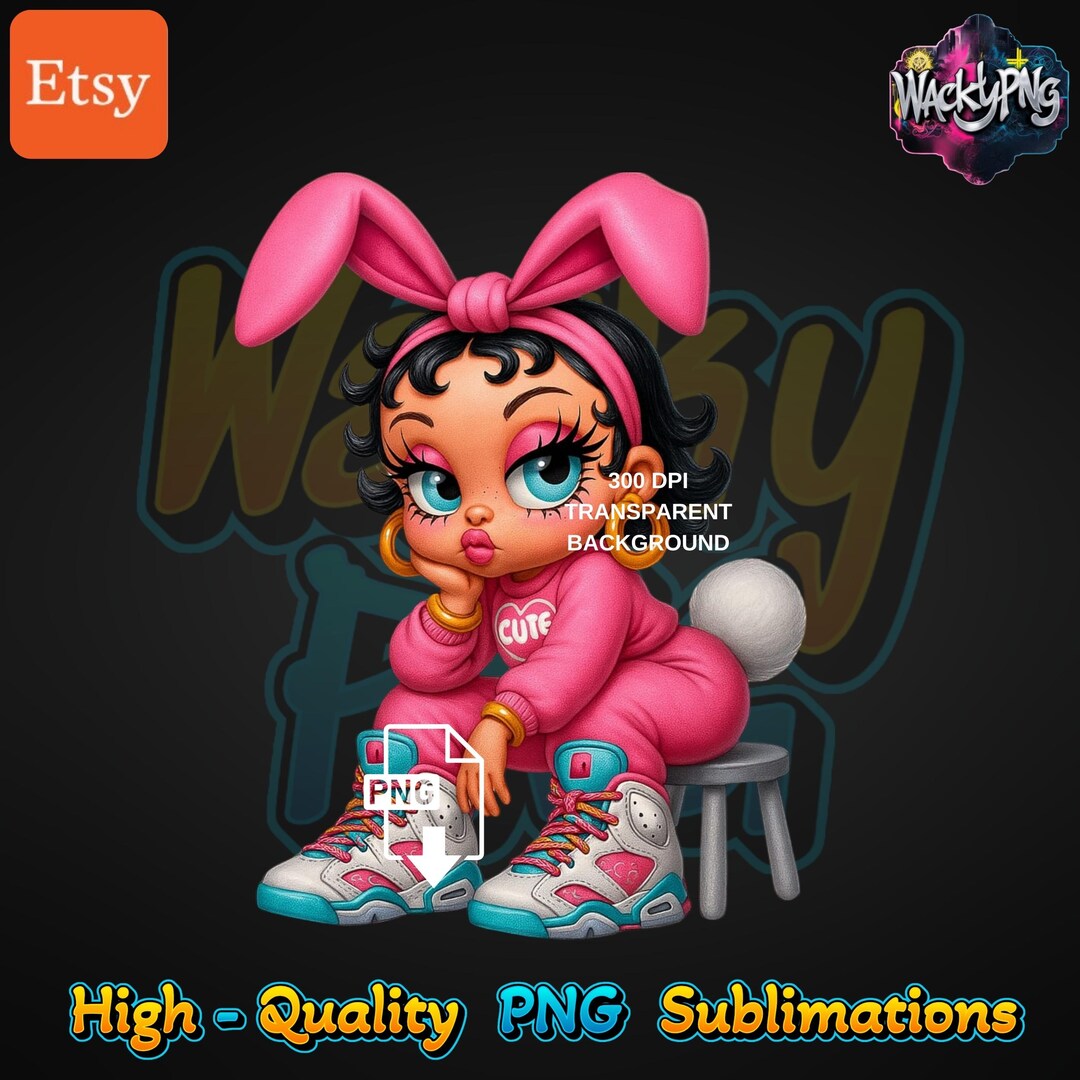 Baddie Urban Betty Boop | Urban Trap Designs | Pop Culture Designs ...