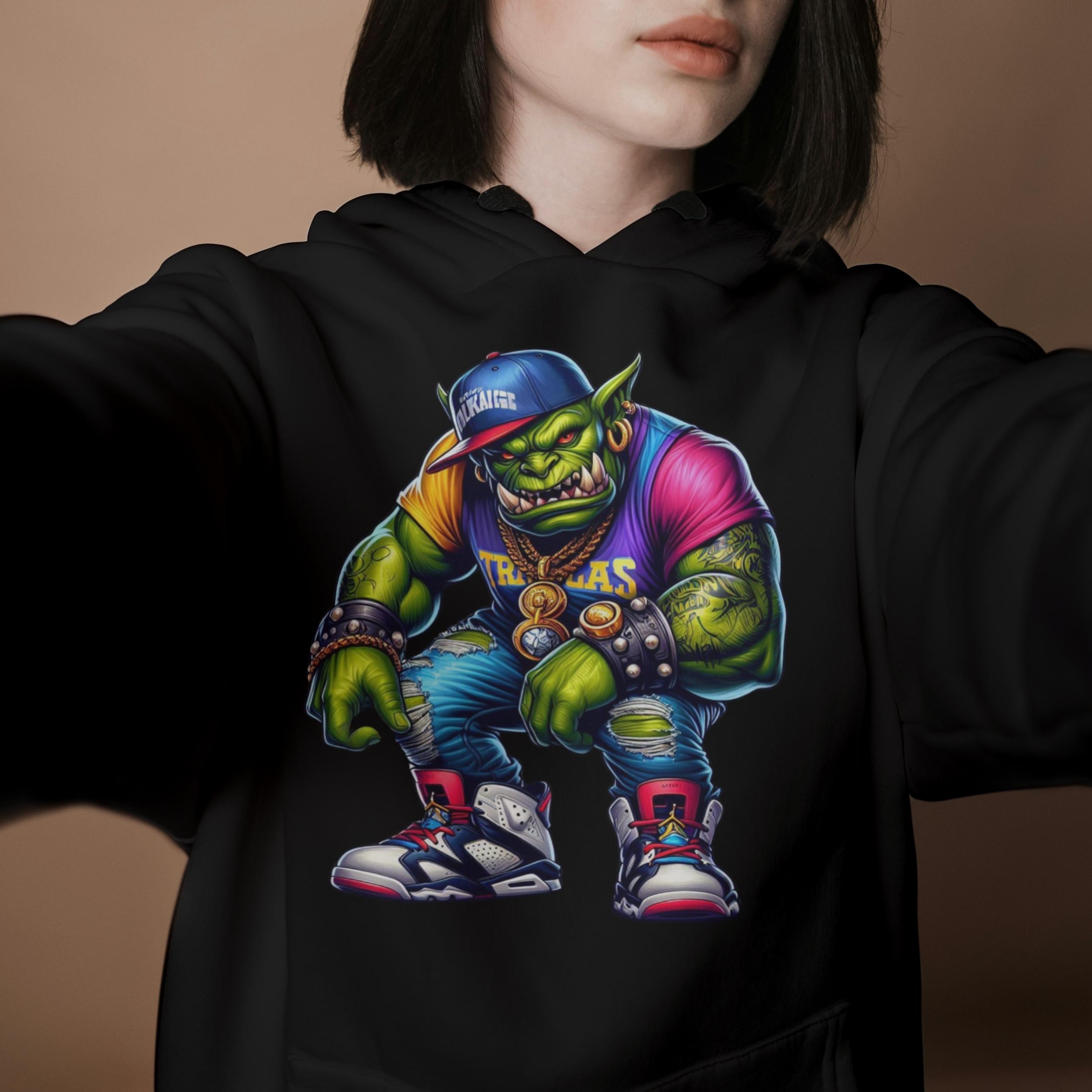 Gangster Orc Urban Orc Urban Trap Designs Wacky Fan Art Instant Digital ...