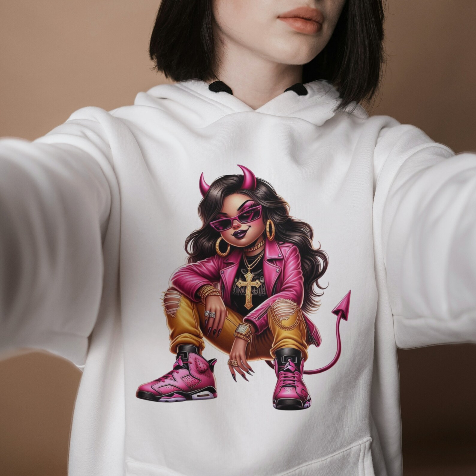 Gangster Demon Girl | Urban Demon | Urban Trap Design | Wacky Fan Art ...