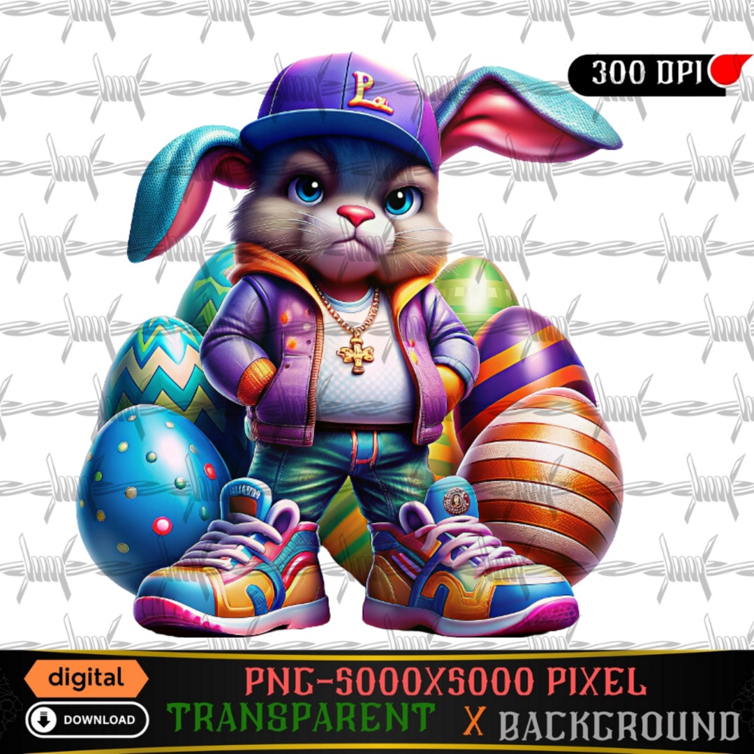Gangster Easter Bunny Urban Trap Desings Hiphopshirtsfantasy Fan Art ...
