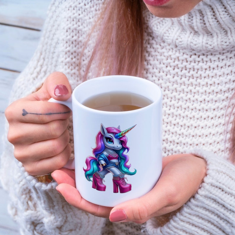 Cute Unicorn Girl Unicorn Urban Trap Designs Wacky Fan Art Instant Digital Downloads Sublimation ...