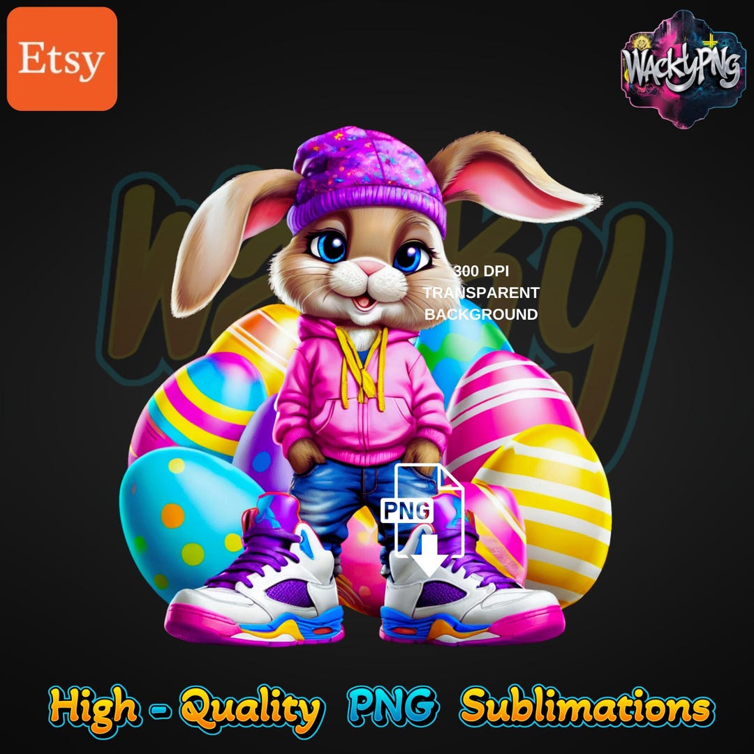 Urban Easter Bunny | Urban Trap Designs | Wacky Fan Art | Instant ...