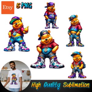 Gangster Pooh | Urban Pooh | Urban Trap Design | Wacky Fan Art ...