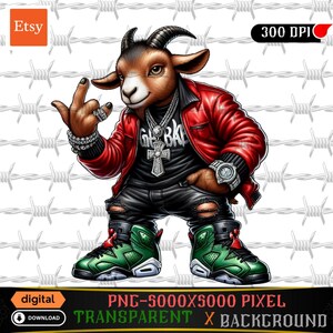 Gangster Goat Wacky Goat Urban Trap Designs Wacky Fan Art Instant ...