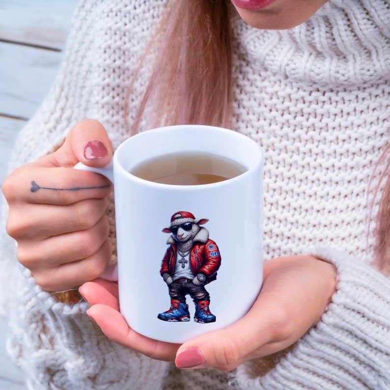 Gangster Sheep Urban USA Sheep Urban Trap Designs Wacky Fan Art Instant ...