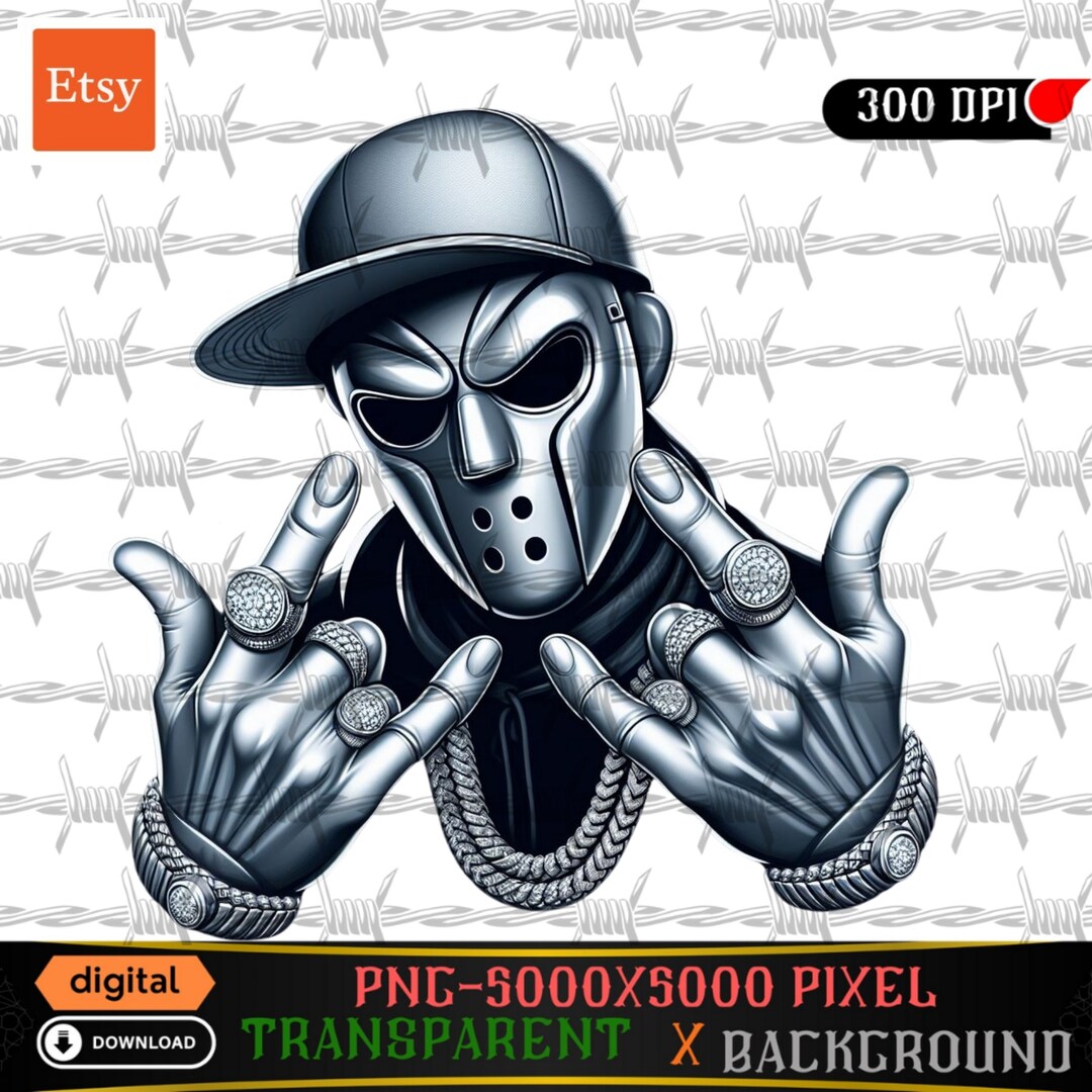 Gangster Trap Designs Urban Hiphop Designs Wacky Fan Art Instant Digital Downloads Sublimation ...