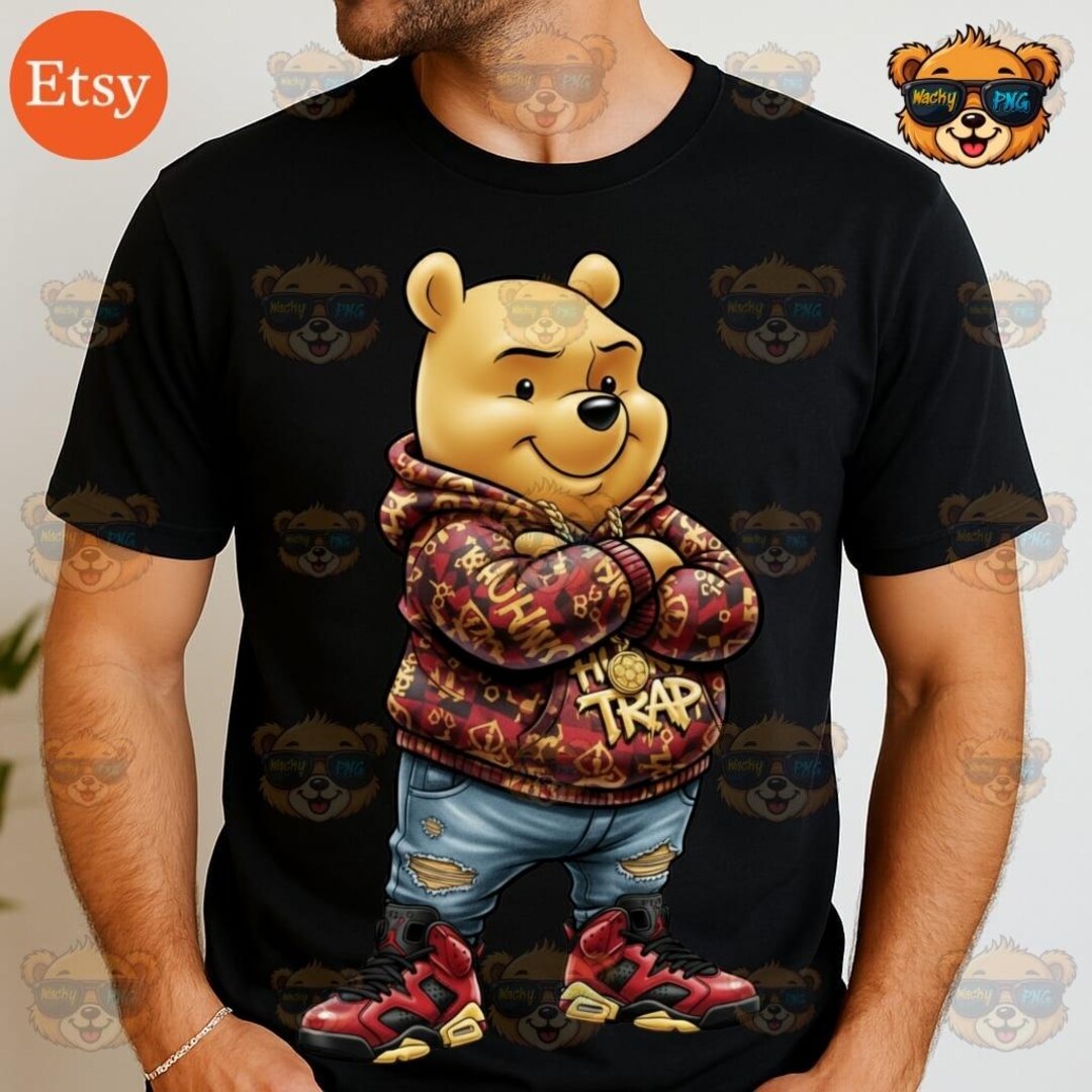 Gangster Winnie the Pooh Character Png, Urban Trap Pooh Designs, Urban ...