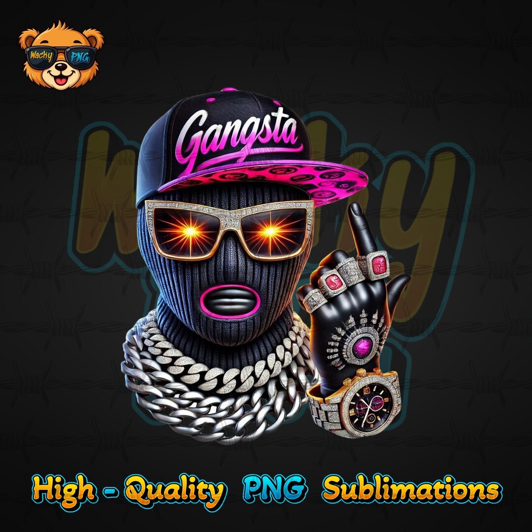 Gangsta Ski Mask PNG: Urban Trap Design (digital Download) - Etsy