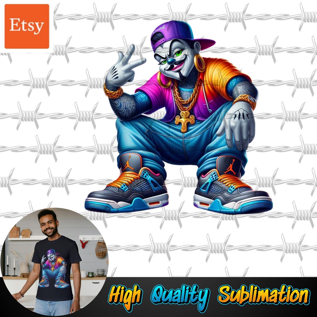 Villains Urban Chicano Bold Streetwear Aesthetic Digital Designs for ...
