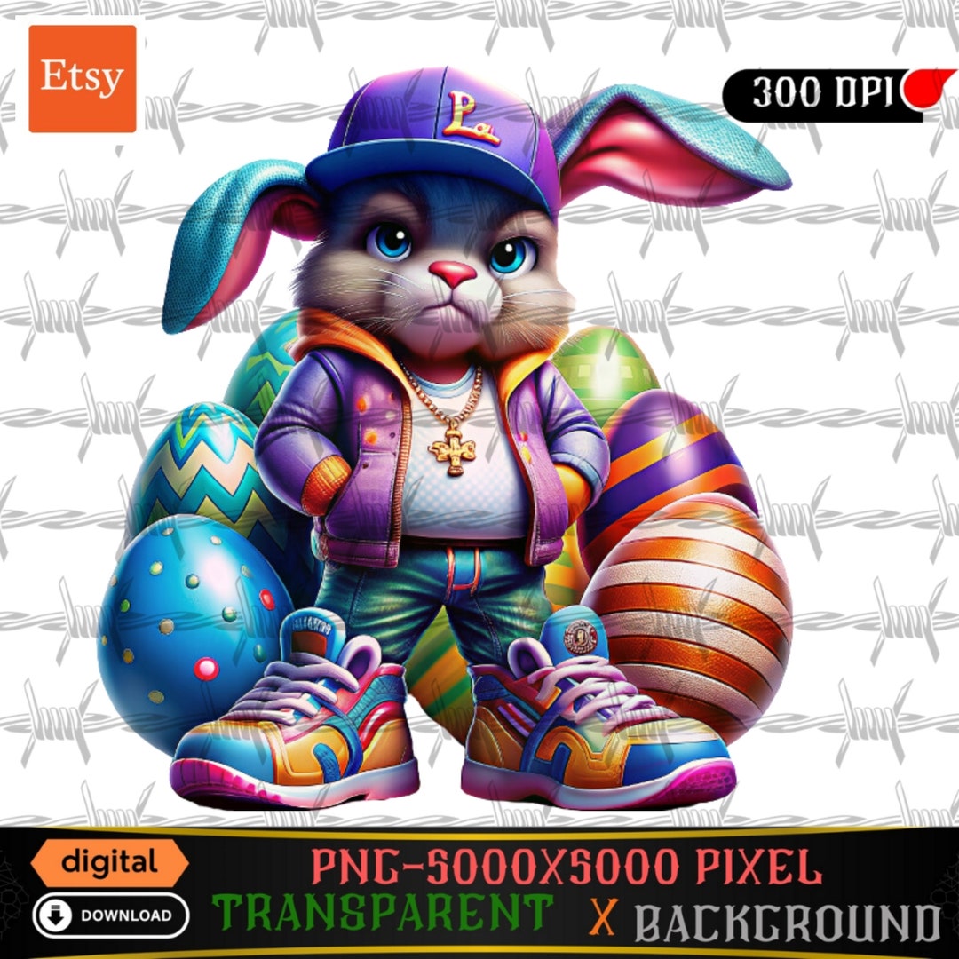 Gangster Easter Bunny Urban Trap Desings Hiphopshirtsfantasy Fan Art ...
