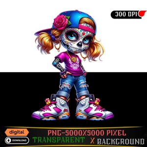 Grumpy Skeleton Grumpy Girl Urban Trap Designs Fantasy Fan Art Instant ...