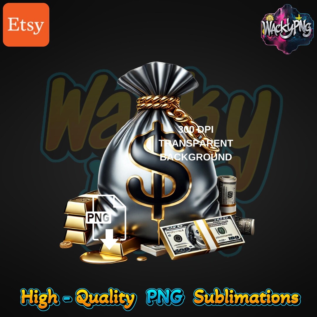 Gangsta Money Bag Png | Gangster Urban Bag Png | Urban Trap Designs ...