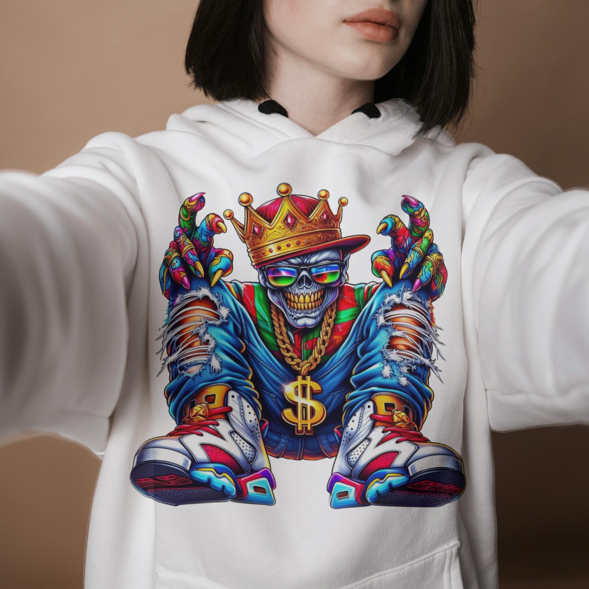 Gangster Skeleton King Traps Urban Trap Designs Wacky Fan Art Instant ...