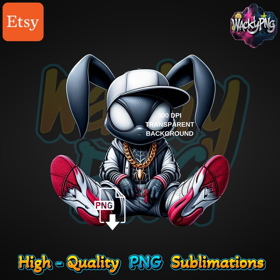 Monster Rabbit Png | Urban Gangsta Monster Rabbit | Urban Trap Designs ...