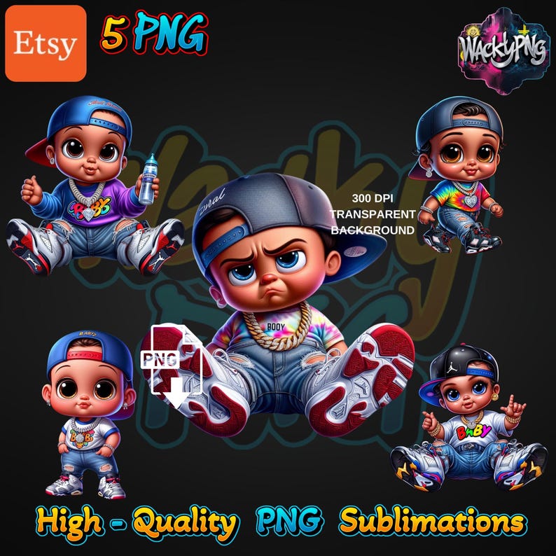 Gangsta Baby PNG Clipart: Urban Trap Design (digital Download) - Etsy