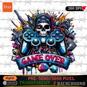 Game Over Designs Gamer Designs Urban Trap Designs Wacky Fan Art ...