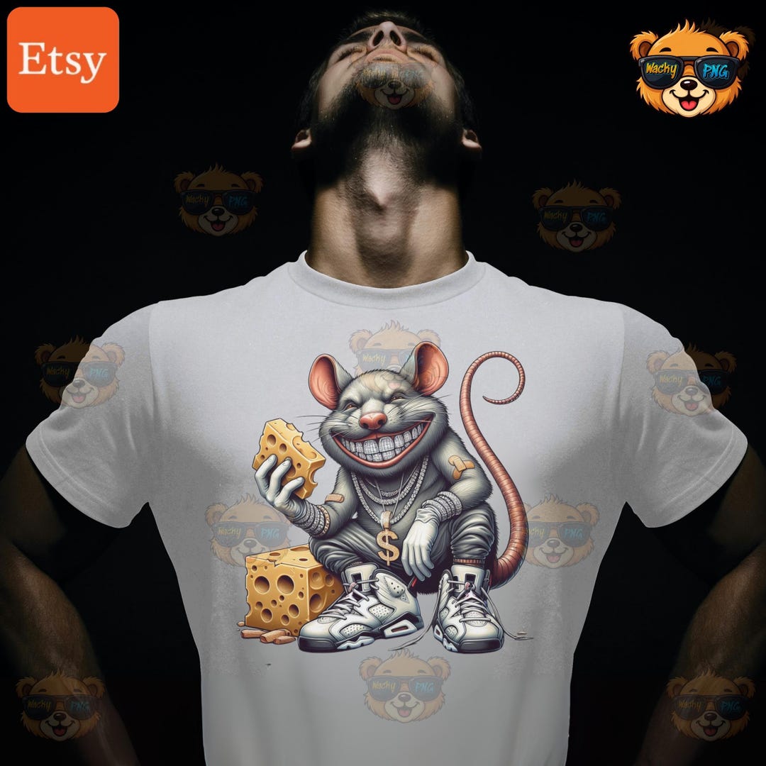 Gangster Rat PNG, Hip Hop Streetwear Mouse Character, Rap Trap Cartoon ...