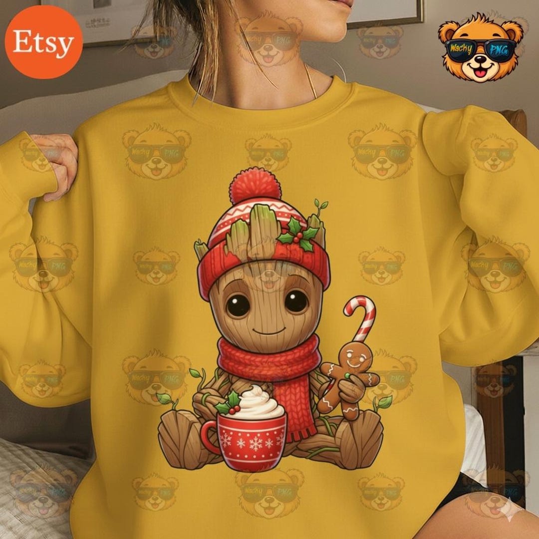 Urban Gangster Cute Groot Traps | Tiny Groot Merry Christmas PNG ...